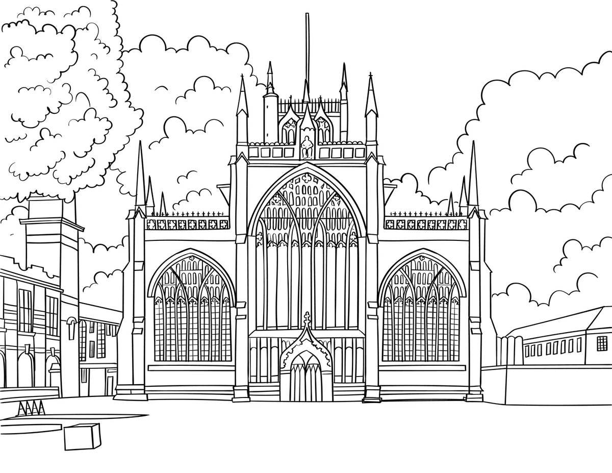 Colour in Hull A4 Colouring Book - The Great Yorkshire Shop