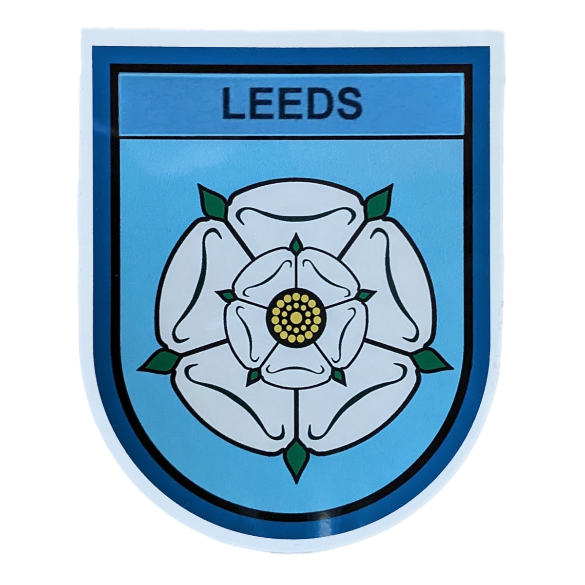 Leeds White Rose Sticker | The Great Yorkshire Shop