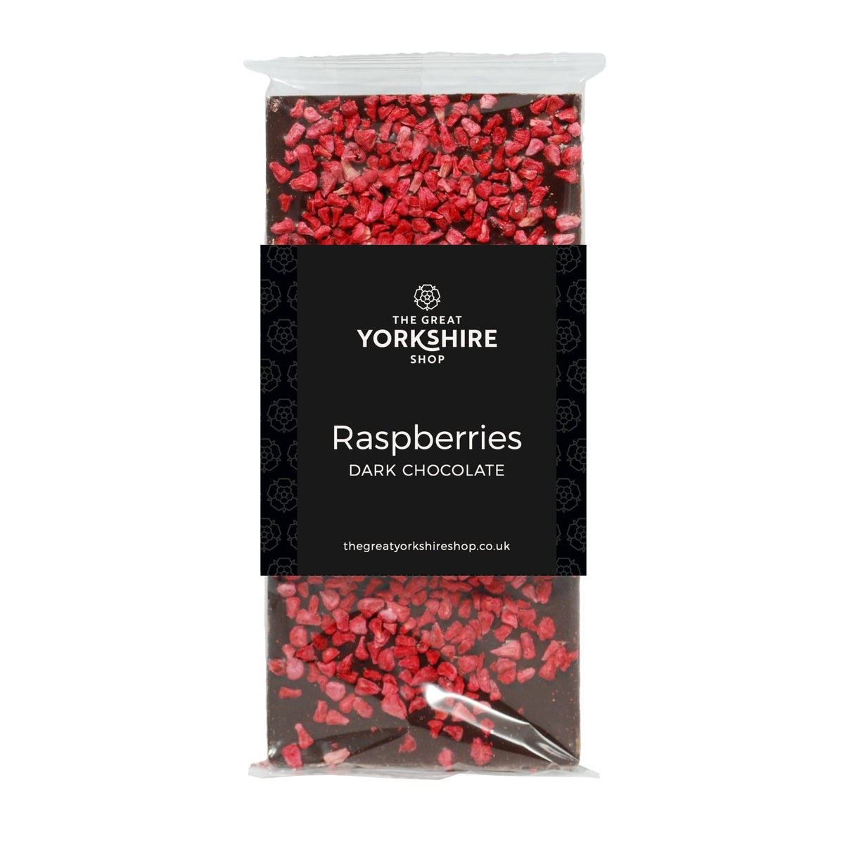 Raspberries Dark Chocolate Bar | The Great Yorkshire Shop