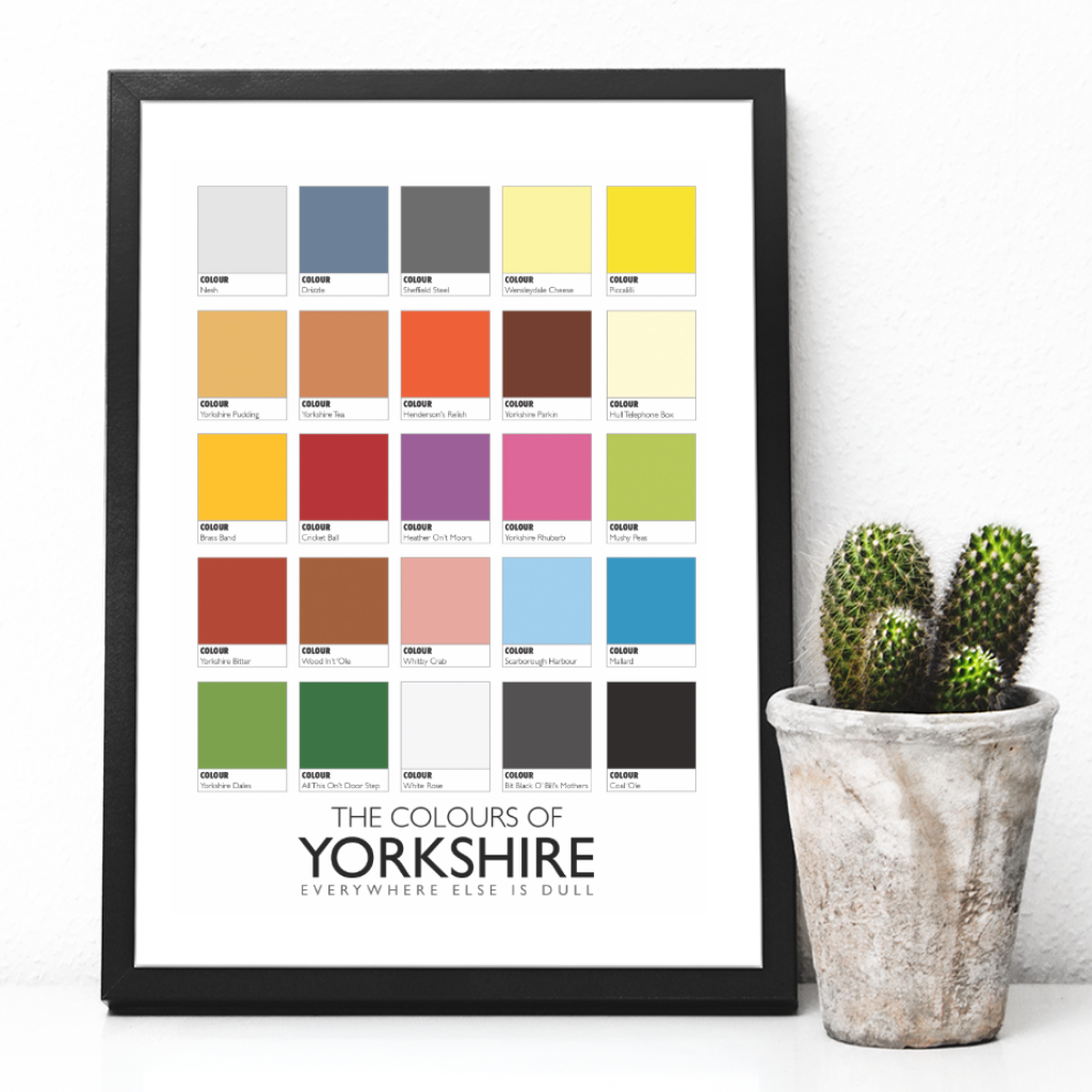 The Colours of Yorkshire Print | The Great Yorkshire Shop