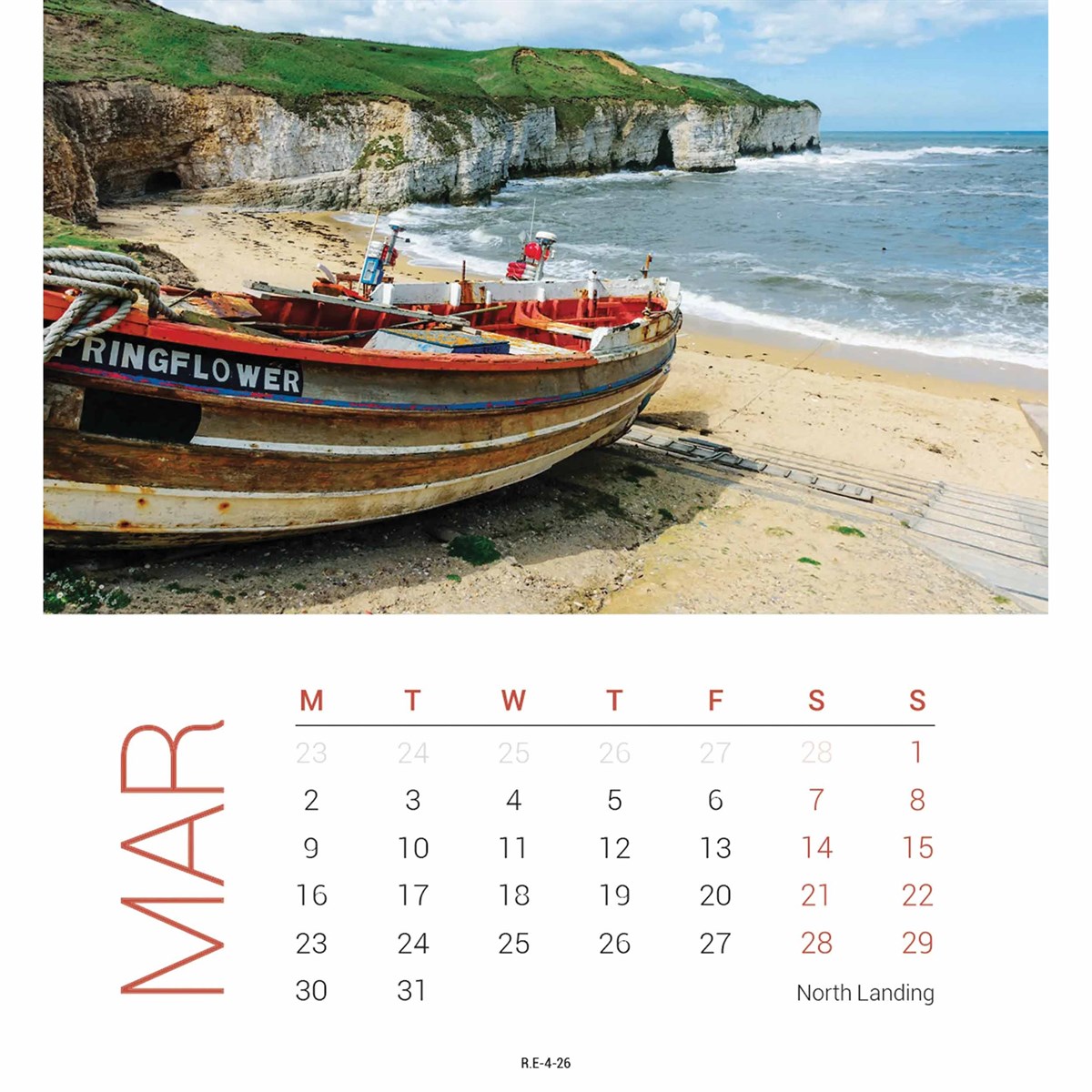Yorkshire 2026 Mini Easel Calendar | The Great Yorkshire Shop