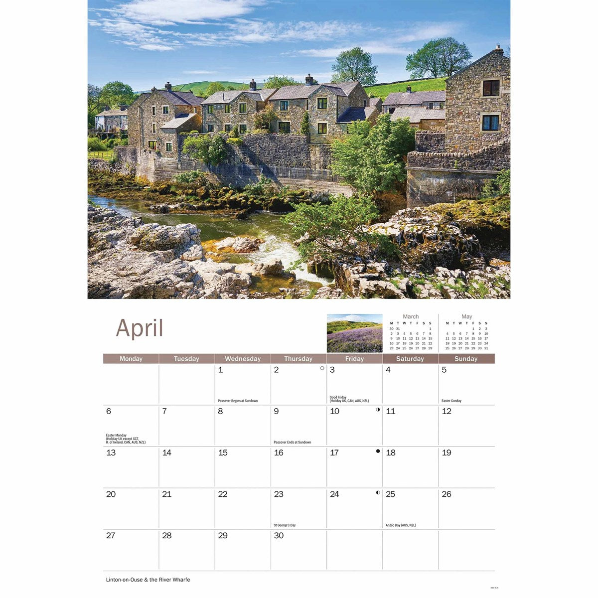 Yorkshire Dales 2026 A4 Calendar - The Great Yorkshire Shop