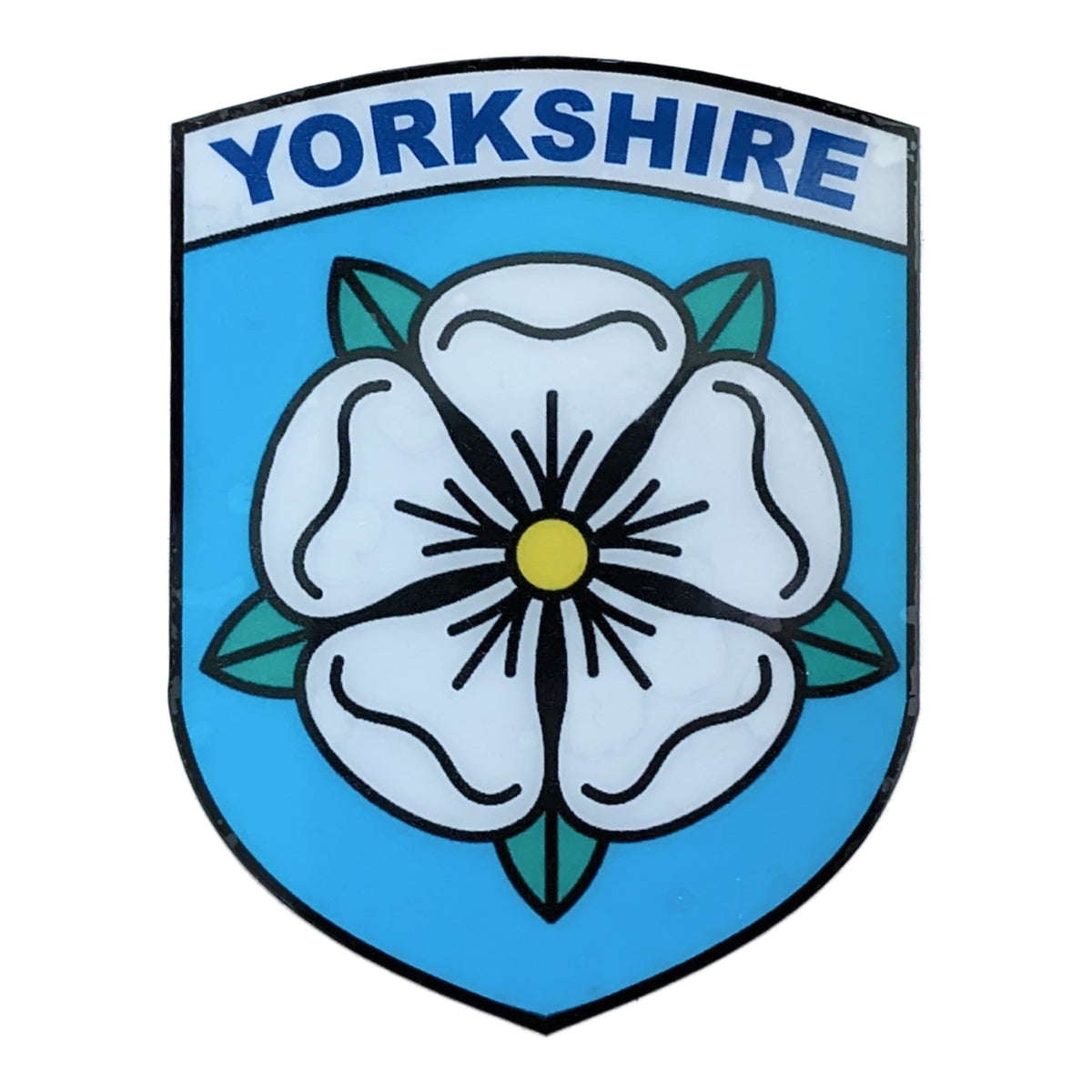 Yorkshire White Rose Window Cling Sticker | The Great Yorkshire Shop