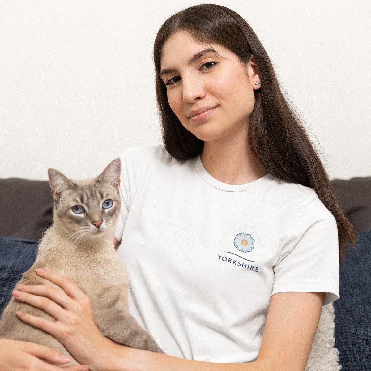 Yorkshire Rose White T-Shirt | The Great Yorkshire Shop