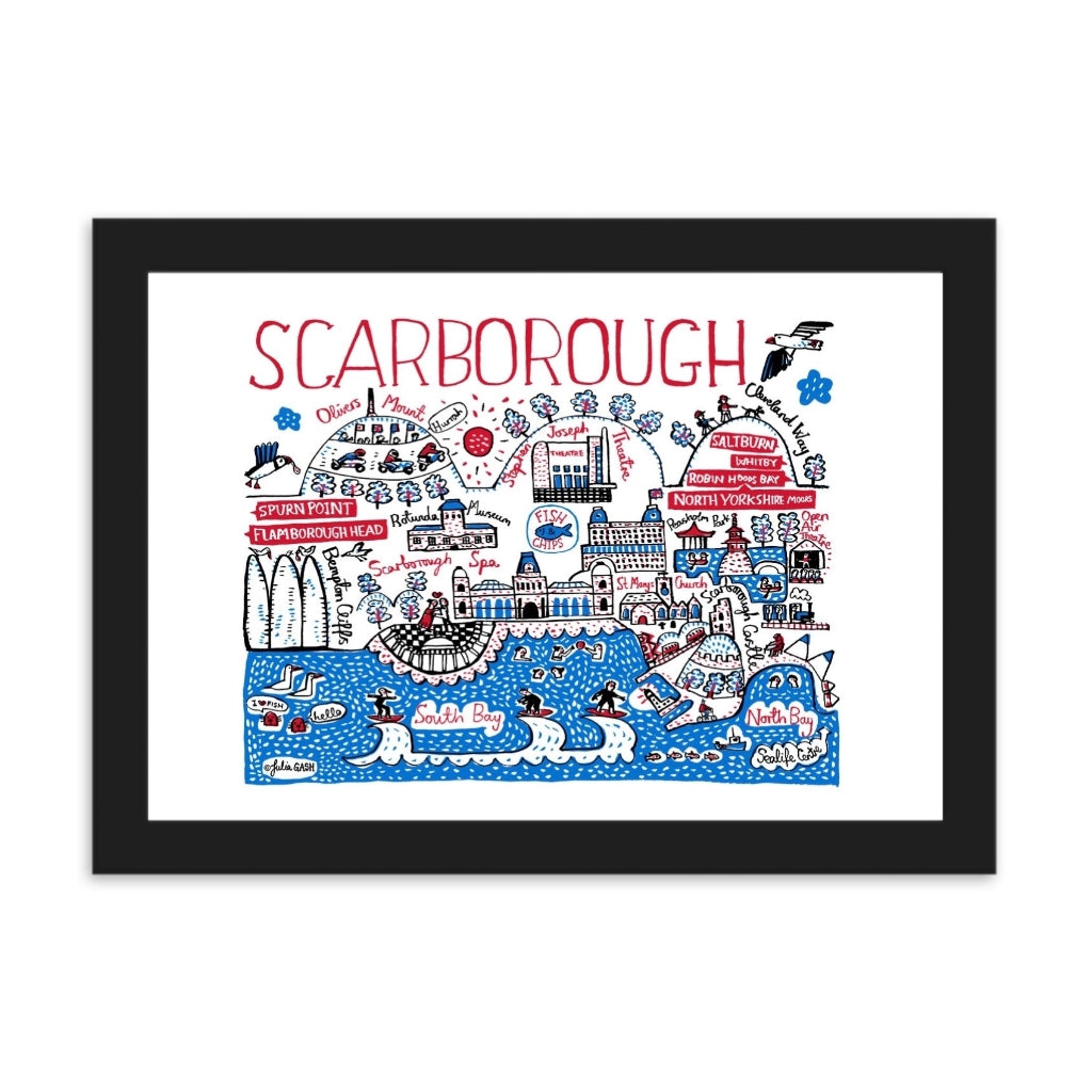 Scarborough Cityscape Print | The Great Yorkshire Shop