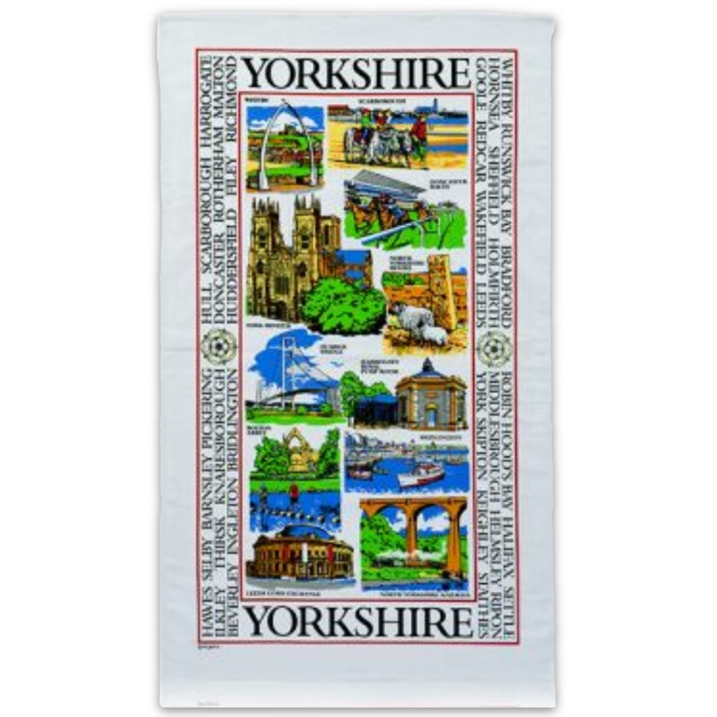 Sights of Yorkshire Tea Towel | The Great Yorkshire Shop