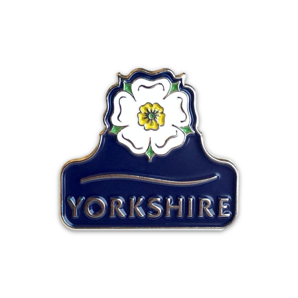 Yorkshire Rose Sign Enamel Pin Badge | The Great Yorkshire Shop
