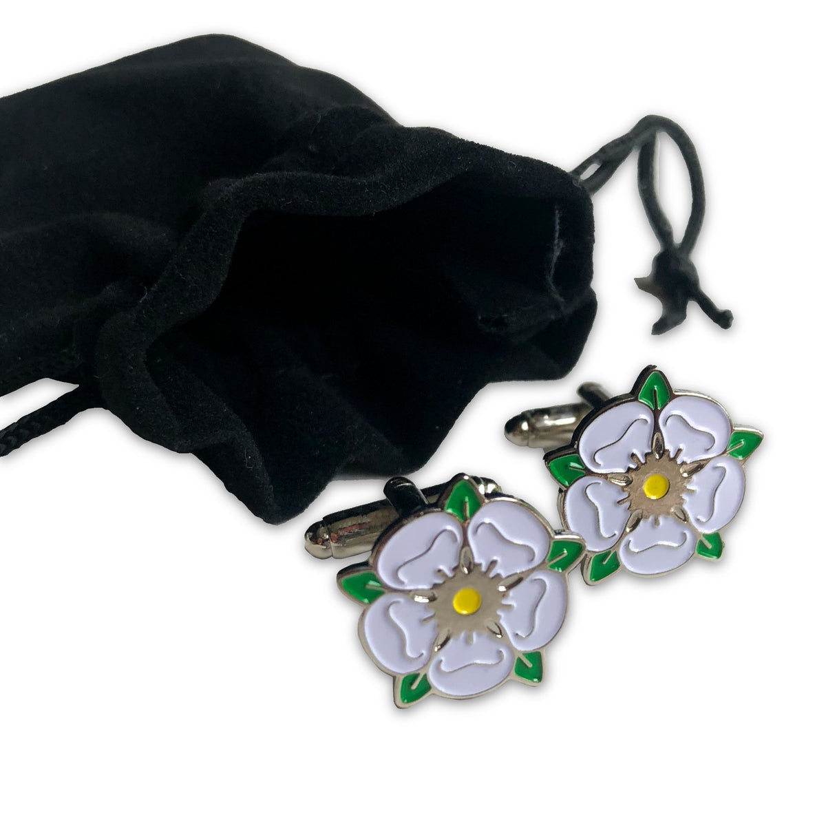 Yorkshire Rose Enamel Cufflinks | The Great Yorkshire Shop
