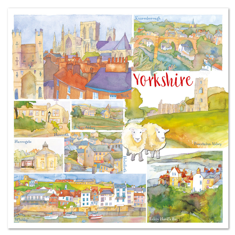 Yorkshire Illustrated Card | The Great Yorkshire Shop